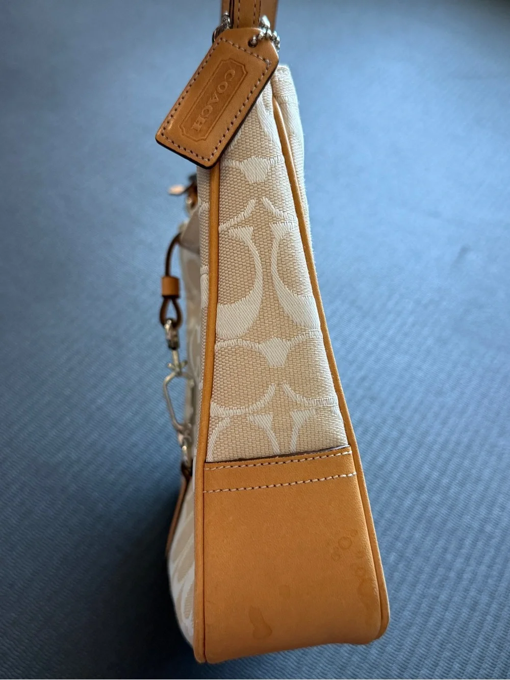 Coach | Bags | Authentic Coach Beige Hamptons Signature Jacquard ...